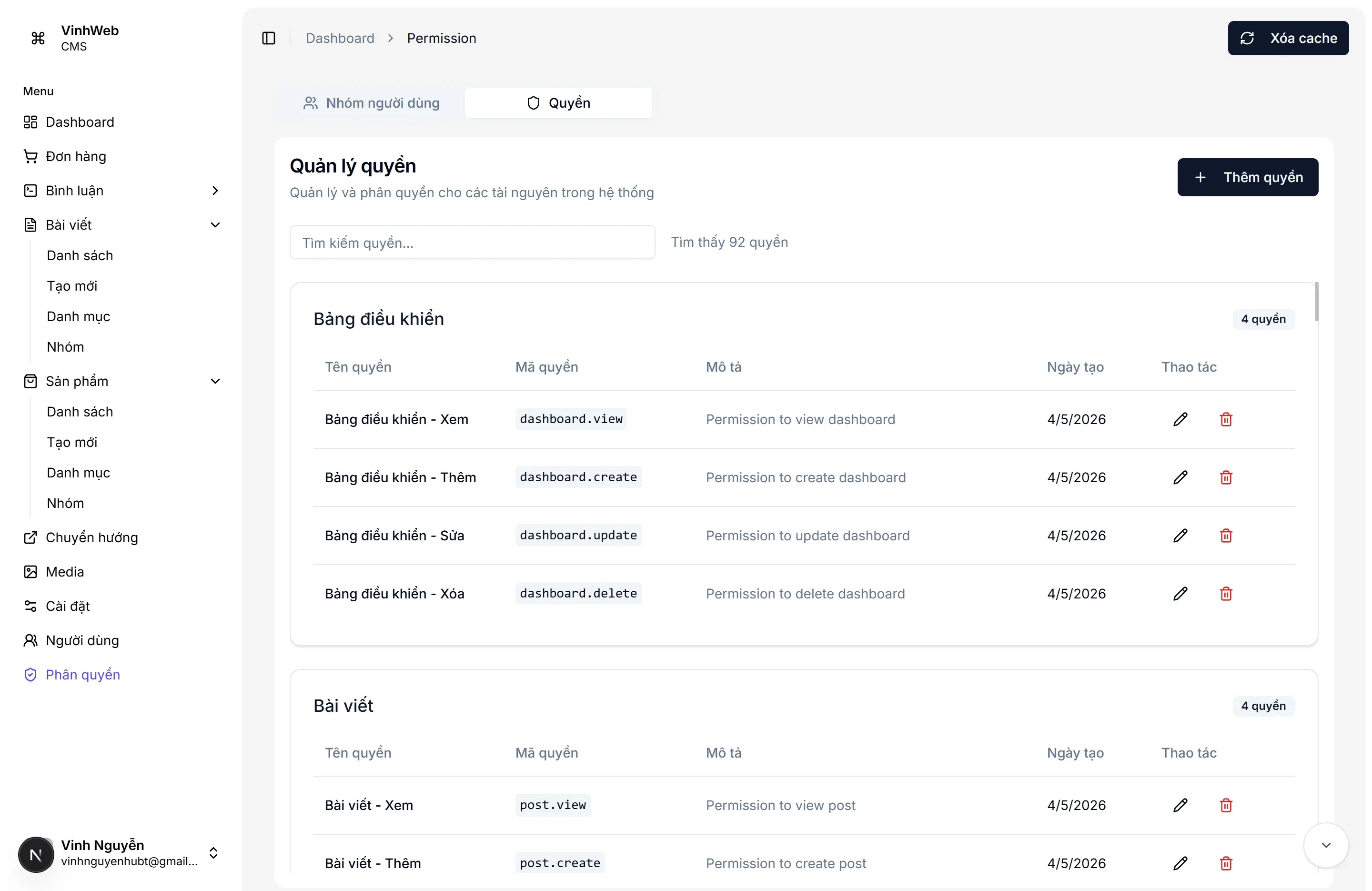 Source Code CMS Dashboard Next.js 16 Prisma MongoDB Chuẩn SEO